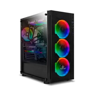 yeyian katana x23 gaming pc computer, intel 12th gen alder lake i7-12700kf 12-core 3.6ghz, geforce rtx 3060 ti 8gb gddr6, 1tb nvme gen 4 ssd, 32gb ddr5 4800mhz, 120mm aio, windows 11, wifi 6, bt 5.2