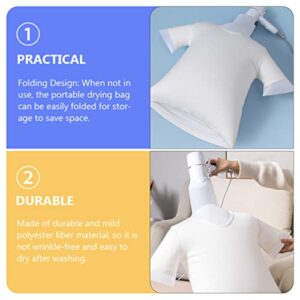 DOITOOL Portable Dryer Heated Coats Clothes Drying Airbag Coat Drying Bag Lightweight Cloth Dryer Machine Pouches for Home Travel Folding Hair Dryer Portable Hair Dryer