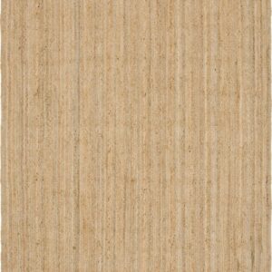 Rugs.com Hand Braided Jute Rug – 4' x 6' Natural Flatweave Rug Perfect for Entryways, Kitchens, Breakfast Nooks, Accent Pieces