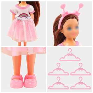 ENOCHT 5.3 Inch Doll Clothes and Accessories 5 Chelsea Doll Outfits 5 Dresses with 3 Shoes 12 Accessories for 5.3 Inch Dolls