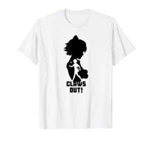 miraculous ladybug silhouette cat noir claws out t-shirt