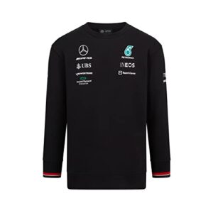 mercedes amg petronas formula one team - official formula 1 merchandise - 2022 team sweatshirt - black - xl