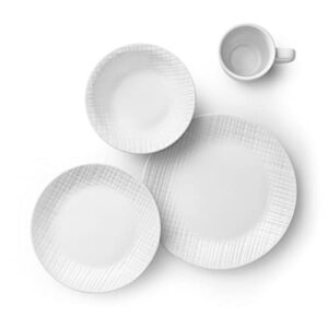 Corelle Linen Weave Embossed 16-piece Dinnerware Set, Service for 4