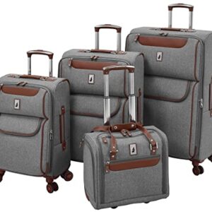 LONDON FOG Westminster 4 Piece Set, Grey Heather