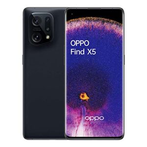 oppo find x5 dual-sim 256gb rom + 8gb ram (gsm only | no cdma) factory unlocked 5g smartphone (black) - internatioanl version