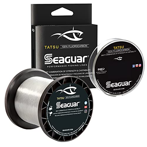 Seaguar Tatsu 100% Fluorocarbon Fishing Line DSF, 22lbs, 1000yds Break Strength/Length - 22TS1000