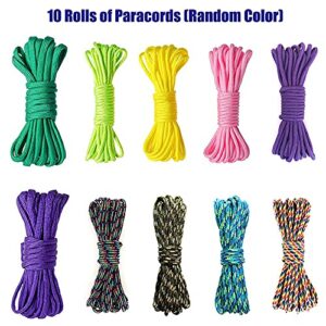 Afantti Bracelet Maker Making Kit Paracord Jig Tool with | 10 Paracord | for Braiding Bracelets