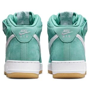 Nike mens Air Force 1 Mid Premium Shoes, Washed Teal/White-gum, 9