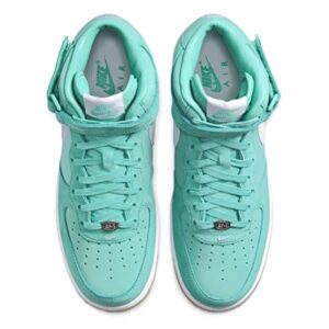 Nike mens Air Force 1 Mid Premium Shoes, Washed Teal/White-gum, 9