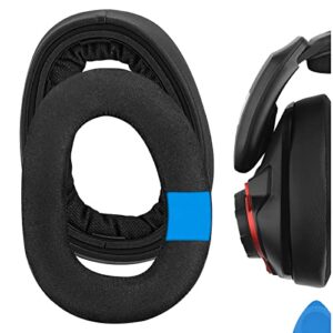 geekria sport cooling gel replacement ear pads for sennheiser gsp 600, gsp 670, gsp 500 professional gaming gsp 601, gsp 602 headphones ear cushions, ear cups cover repair parts (black)