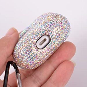 Sparkly Case Compatible with AirPods 3rd Generation with Keychain,Shockproof Protective Premium Bling Rhinestone Cover Skin for AirPods 3 Charging Case (AB not Pro)