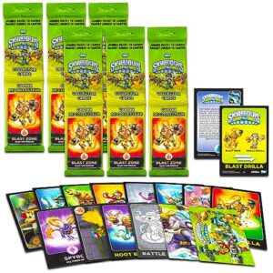 activision skylanders trading card set - skylanders party favors bundle with 6 skylanders collectible card packs for kids, toddlers (skylanders party supplies)