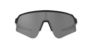 oakley men's oo9465 sutro lite sweep rectangular sunglasses, matte black/prizm black, 39 mm