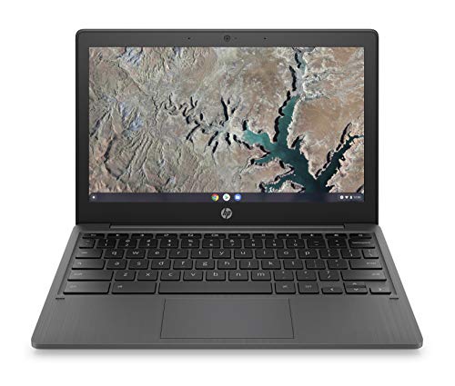 HP Chromebook 11-inch Laptop, MediaTek MT8183(2f)-Core Processor, MediaTek Integrated Graphics, 4 GB RAM, 32 GB SSD, Chrome OS (11a-na0027nr, Ash Gray) (Renewed)