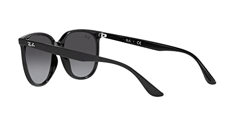 Ray-Ban Women's RB4378F Low Bridge Fit Square Sunglasses, Black/Grey Gradient, 54 mm