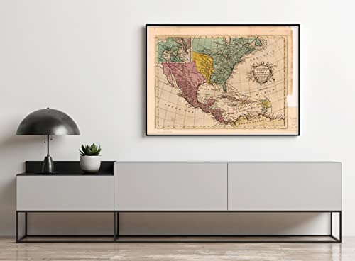 1763 Map| A new and accurate map of North America, laid down according to the latest, and m