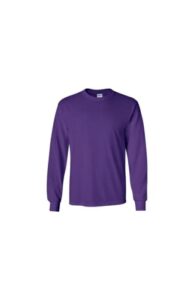 gildan long sleeve t-shirt ultra cotton (g24000)(purple