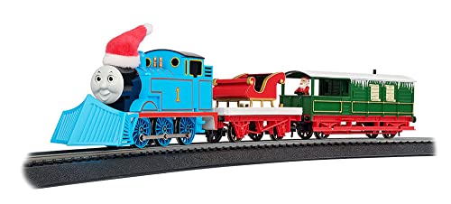 Bachmann Trains - Thomas Saves Santa's Sleigh Ready to Run Electric Train Set - HO Scale, Prototypical Colors