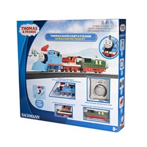 Bachmann Trains - Thomas Saves Santa's Sleigh Ready to Run Electric Train Set - HO Scale, Prototypical Colors