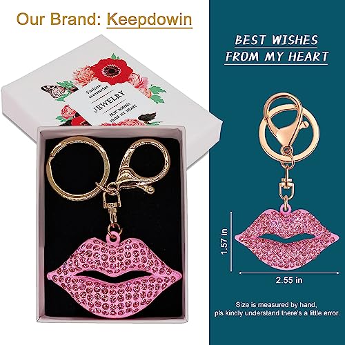 Keepdowin Key Chains Women Cute Keychains for Women Funny Keychain for Her Sister Girl Birthday Gift Bag Wallet Accessories