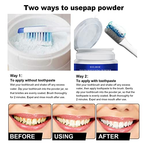 ZITIANY Tooth Powder for Teeth Whitening, Toothpaste Powder Teeth Whitener for Clean The Between Teeth, Tooth Washing Powder Freshen The Breath Oral Care