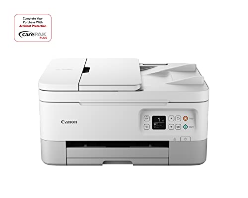 Canon PIXMA TR7020a All-in-One Wireless Color Inkjet Printer, with Duplex Printing, Mobile Printing, and Auto Document Feeder, White