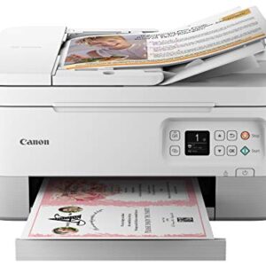 Canon PIXMA TR7020a All-in-One Wireless Color Inkjet Printer, with Duplex Printing, Mobile Printing, and Auto Document Feeder, White