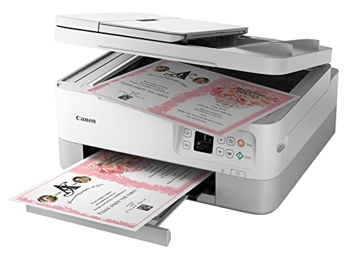 Canon PIXMA TR7020a All-in-One Wireless Color Inkjet Printer, with Duplex Printing, Mobile Printing, and Auto Document Feeder, White