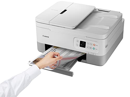 Canon PIXMA TR7020a All-in-One Wireless Color Inkjet Printer, with Duplex Printing, Mobile Printing, and Auto Document Feeder, White