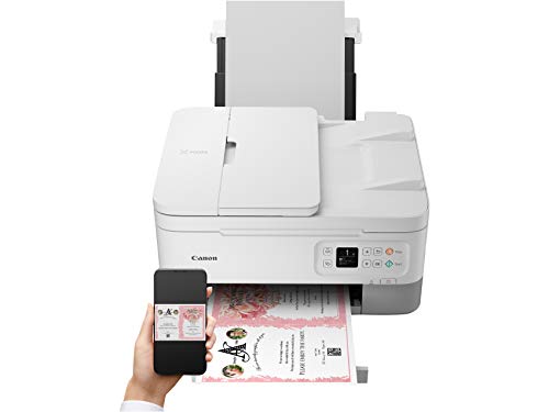 Canon PIXMA TR7020a All-in-One Wireless Color Inkjet Printer, with Duplex Printing, Mobile Printing, and Auto Document Feeder, White