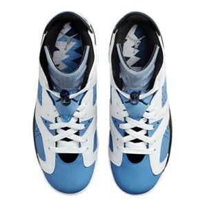 Jordan Boy's Air Jordan 6 Retro (Big Kid) University Blue/White/Black/College Navy 4 Big Kid M