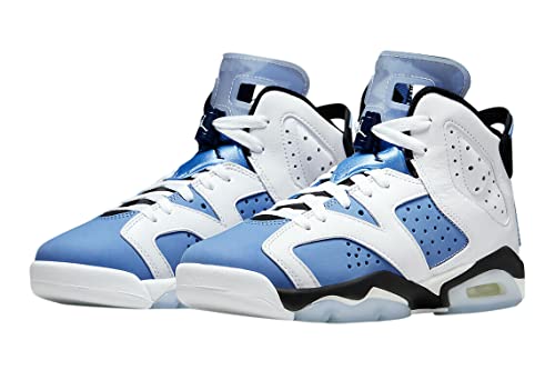 Jordan Boy's Air Jordan 6 Retro (Big Kid) University Blue/White/Black/College Navy 4 Big Kid M