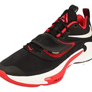 Nike mens Zoom Freak 3 Basketball Trainers Da0694 Shoes, Black/White-university Red, 12