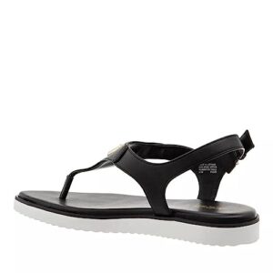 michael kors jilly flat sandal black 8 m