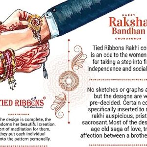 TIED RIBBONS Rakhi for Brother with Gift Set | Coffee Mug (10 Oz) | Mini Greeting Card | Roli Chawal Tika - Raksha bandhan Rakhi Gifts for Brother Rakhi Set for Brother | Bhai Rakhi Thread