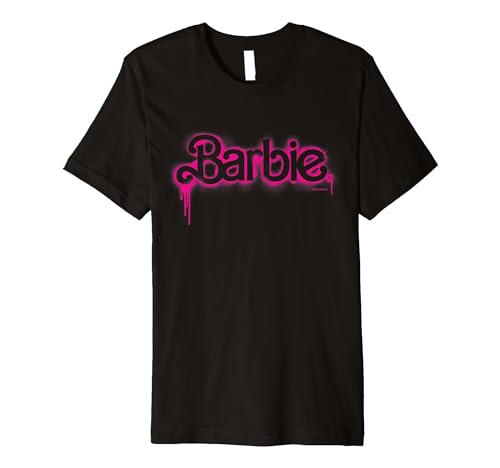 Barbie - Barbie Spray Paint Stencil Logo Premium T-Shirt