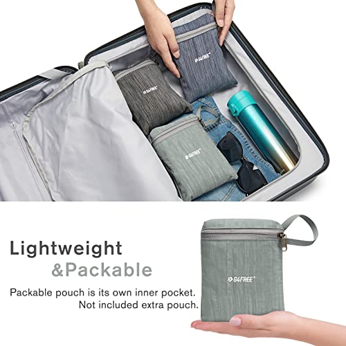 G4Free 10L/15L Hiking Backpack Lightweight Packable Hiking Daypack Small Travel Outdoor Foldable Shoulder Bag(Grey)