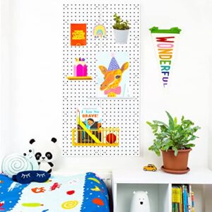 8 Pack Pegboard, Peg Boards, Peg Boards for Walls, Pegboard Wall Organizer, Small Pegboard 10" x 10", Pegboard Plastic Panels for Craft Room, Organizer, Storage, Workbench, Study Room