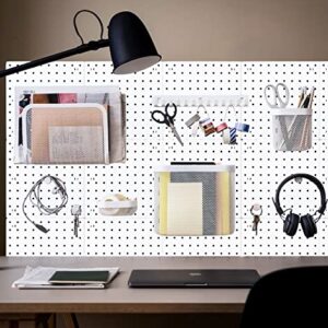 8 Pack Pegboard, Peg Boards, Peg Boards for Walls, Pegboard Wall Organizer, Small Pegboard 10" x 10", Pegboard Plastic Panels for Craft Room, Organizer, Storage, Workbench, Study Room