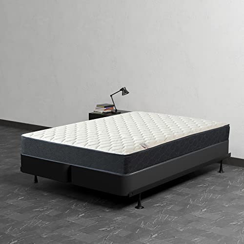 Mayton, 10-Inch Medium Tight Top Memory Foam Pocket Coil Hybrid Mattress, and 4" Split Wood Box Spring set, king, Black Box