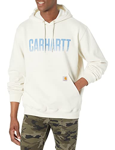 Carhartt Men's Loose Fit Midweight Logo Graphic Sweatshirt 105824, Malt, X-Large