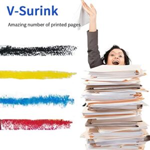 V-Surink Remanufactured Ink Cartridges for Hp 60 60XL Used in PhotoSmart C4780 C4795 C4680 C4650 D110 D110a DeskJet F4480 F4280 F4580 D2530 D2545 D2680 Envy 100 111