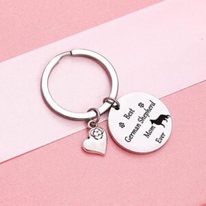 TzrNhm Blossom German Shepherd Jewelry German Shepherd lover Gift German shepherd owner German Shepherd Mom Gift German Shepherd Mom Jewelry Dog Mom Jewelry German Shepherd Mom Keychain