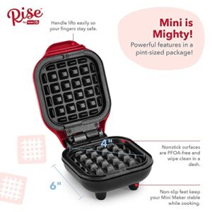 WAFFLE MAKR MINI SQU RED