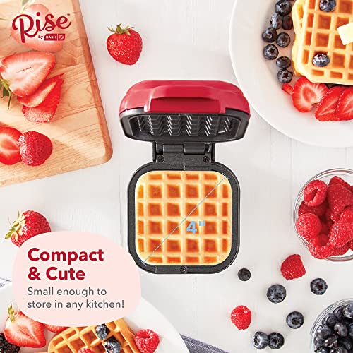 WAFFLE MAKR MINI SQU RED