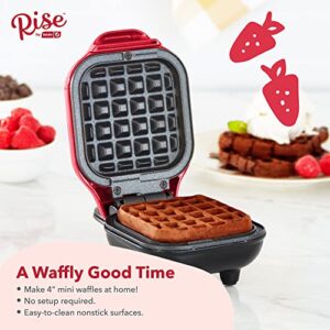 WAFFLE MAKR MINI SQU RED