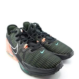 Nike mens Lebron Witness VI Basketball Trainers Cz4052 Shoes, Black Sequoia Crimson Pulse Metallic Silver, 11