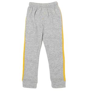 Disney Mickey Mouse Infant Baby Boys Fleece Pullover Sweatshirt and Pants Set Grey/Yellow 12 Months