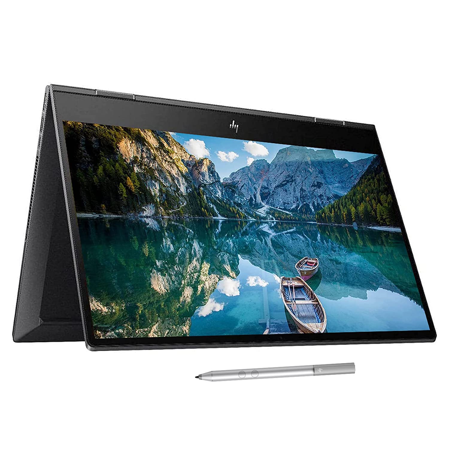 HP Newest Envy x360 2-in-1 Laptop, 15.6" Full HD Touchscreen, AMD Ryzen 7 5700U 8-Core Processor, 32GB RAM, 2TB SSD, Backlit Keyboard, HDMI, Webcam, Wi-Fi 6, Windows 11 Home, Stylus Pen Included