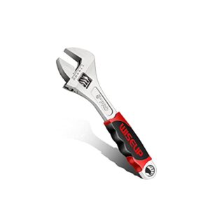 wiseup adjustable wrench 8 inch professional cr-v forged with anti-slip grip wrenches set small crescent style hand tools